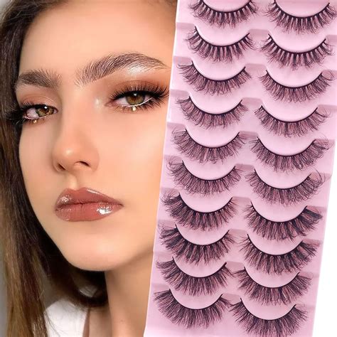 Iflovedekd 5 Styles Mix Fake Eyelashes 10 Pairs 100