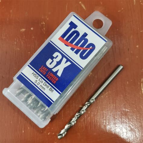Jual Toho Mata Bor Besi 5 Mm Hss Cobalt Drill Mata Bor Stainless Steel