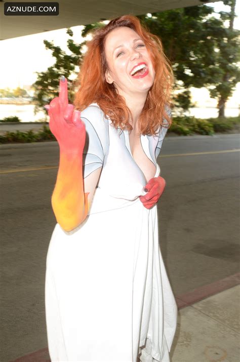 Maitland Ward Baxter Bodypaint In Paint Before Comic Con Aznude