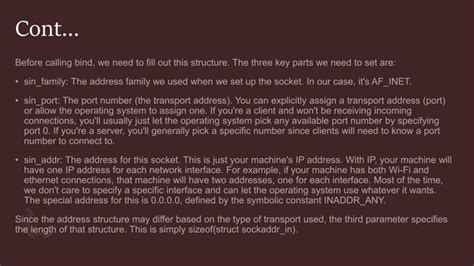 Socket Programming Intropptx