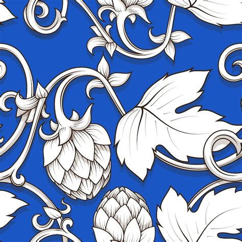 Premium Vector Hops Ornament Vector Illustration