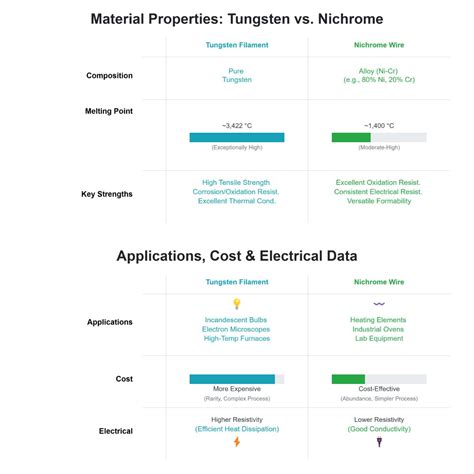 Tungsten Filament Vs Nichrome Wire Comprehensive Comparison Artizono