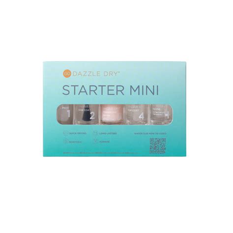 Starter Mini Kit Mini Nail Lacquers By Dazzle Dry