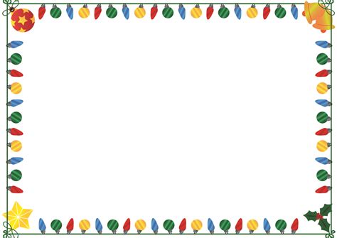 Free Printable Christmas Border