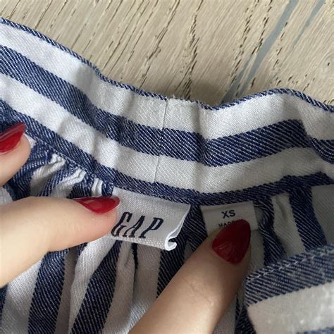 Cutest Gap Pinstripe Tshirt Perfect For Work Says Depop