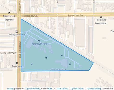 Paramount Park In Paramount Map And Routes