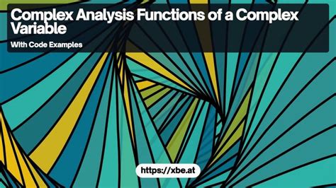 Complex Analysis Functions Of A Complex Variable Giuseppe Canale Cissp