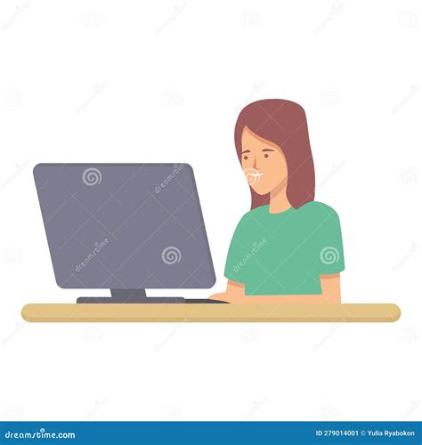 Coding Icon Cartoon Vector Computer Education Stock Vector Illustration Of Education Geek