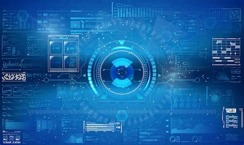 Premium Vector Set Abstract Hud Elements For Ui Ux Design Statistic And Data Information