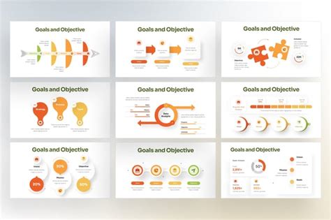 Goals And Objective Infographics Powerpoint Incl Targets And Planning