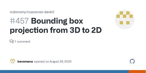 Bounding Box Projection From 3d To 2d · Issue 457 · Nutonomynuscenes