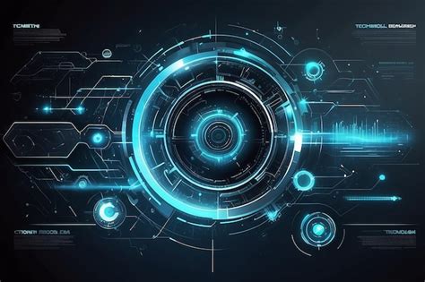 Futuristic Technological Background Premium Ai Generated Image