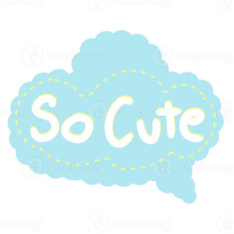 So Cute Buble Textbox 27128654 Png