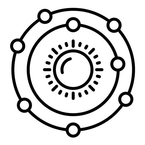 Solar System Vector Icon 21718031 Vector Art At Vecteezy