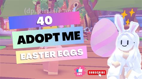 All Of The Locations Of The 40 Adoptme Easter Eggs Roblox Youtube