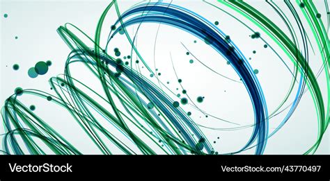 Abstract Swirling Colored Lines Futuristic Vector Image