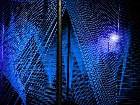 George King Creates Glowing Lasermaze Installation In Detroit