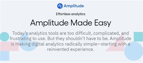 Introducing Amplitude Made Easy Simplified Analytics For Everyone Superbcrew