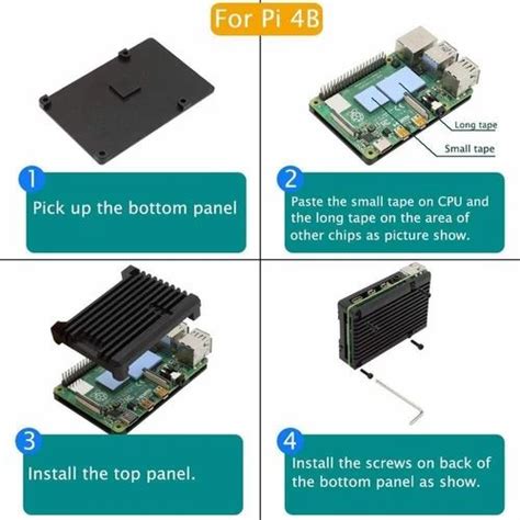 Aluminum Alloy Cooling Heatsink Armor Metal Case For Raspberry Pi Model Pi B At Rs Piece