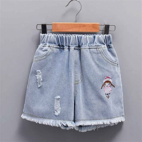 Tdoqot Girls And Big Girls Jean Shorts Fashion Casual Summer Cute