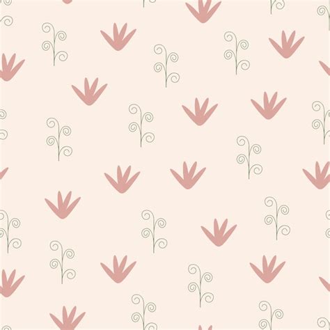 Premium Vector Colorful Seamless Floral Pattern Hand Drawn Delicate Design Abstract Trendy