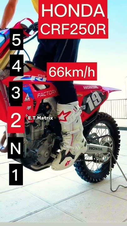Honda Crf250r All Gear Top Speed Honda Bike Bikelover Bikers