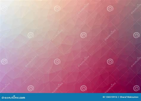 Illustration Of Red Abstract Polygon Modern Multicolor Background Stock Illustration