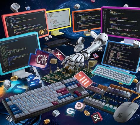 Programming Background Premium Ai Generated Image