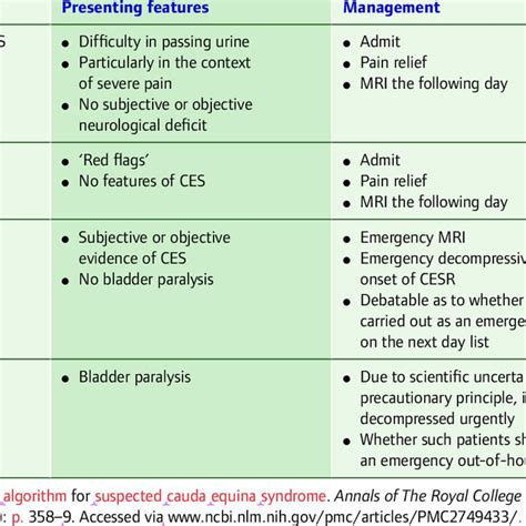 Pdf Cauda Equina Syndrome