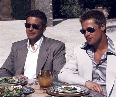 Danny Ocean George Clooney And Rusty Ryan Brad Pitt Take A