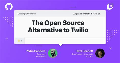 Github On Linkedin This Open Source Friday Rizel Scarlett Is Chatting With Pedro Sanders To