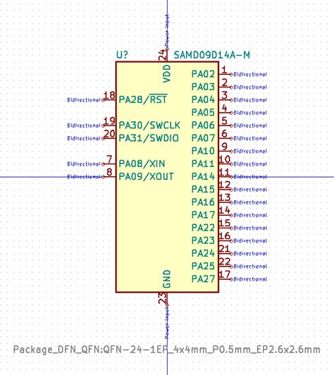 Add Symbols For Microchip SAMD Devices Merge Requests KiCad KiCad