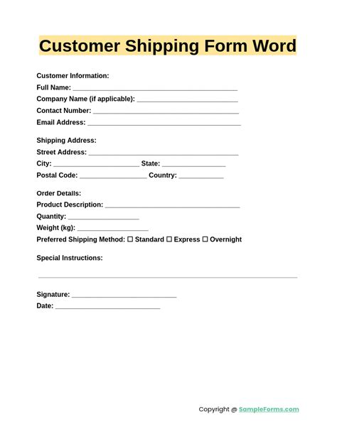 Fedex Shipper Letter Of Instruction Template Word