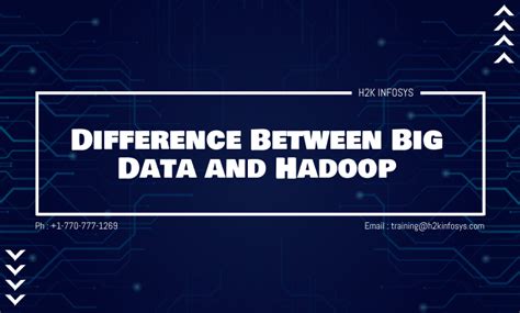 Difference Between Big Data And Hadoop