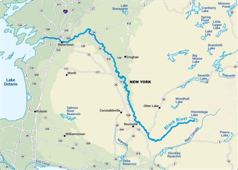 Erie Canal Map Us Maps