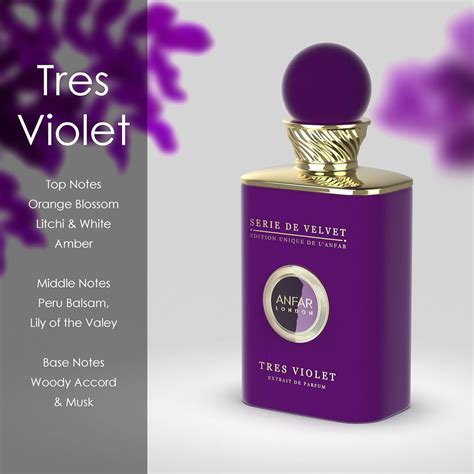 Tres Violet Extrait De Parfum By Anfar 100ml 34 Fl Oz Serie De Velvet