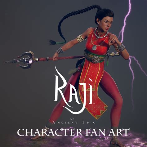 Artstation Stylized Pbr Raji An Ancient Epic Character Fan Art