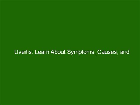 Uveitis Definition