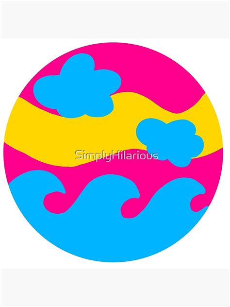 Subtle Pansexual Pride Landscape Poster For Sale By Simplyhilarious Redbubble