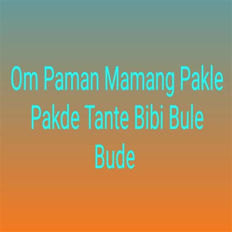 Mengenal Om Paman Tante Dan Bibi Kaskus