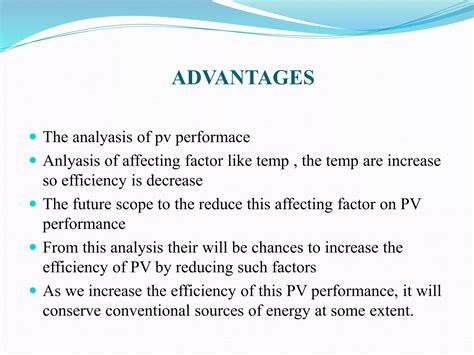Factor Affecting On Pv Performance Pptx