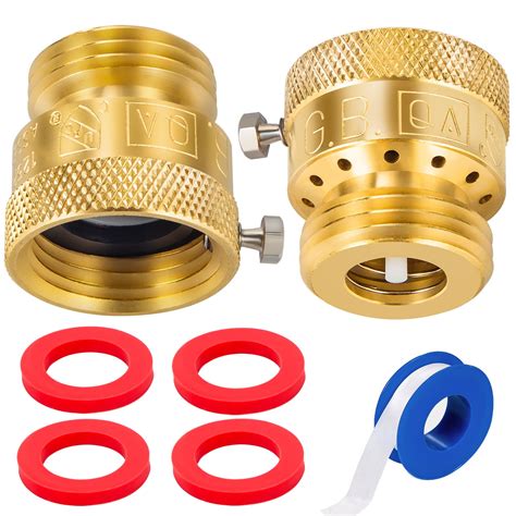 Breezliy 2 Pack Brass Vacuum Breaker Set 34 Anti