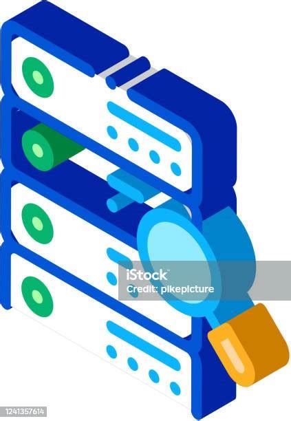 Algoritma Penelitian Partikel Ilustrasi Vektor Ikon Isometrik Ilustrasi