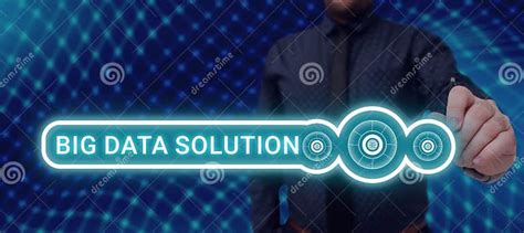 Handwriting Text Big Data Solution Word Written On Extracting Value