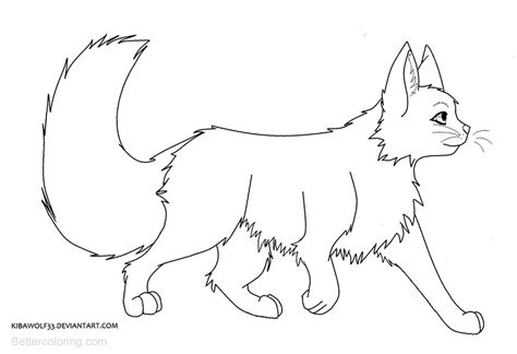 Free Warrior Cat Coloring Pages