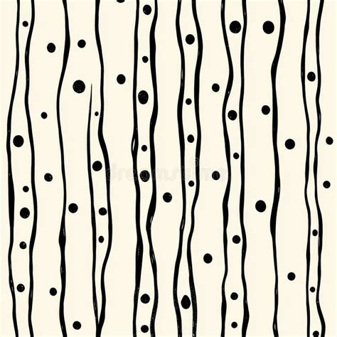 A Tiny Dash Pattern On A White Background A Hand Drawn Seamless Black