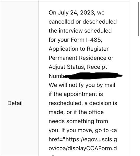 I 485 Interview Scheduled And Cancelled By Uscis Ruscis