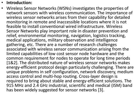 An Overview Of A Wireless Sensor Network Communication Ppt Pptx