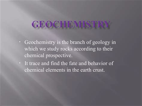 Geochemistry Ppt