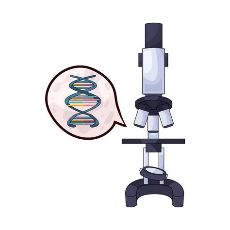 Microscope Analyzing Dna Structure 49687718 Vector Art At Vecteezy